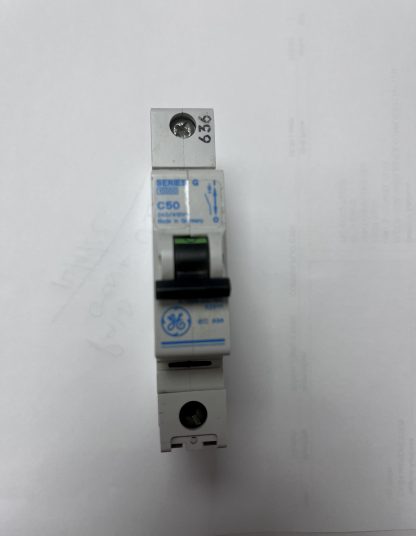 General Electric C50 50 Amp Type C Single Pole MCB