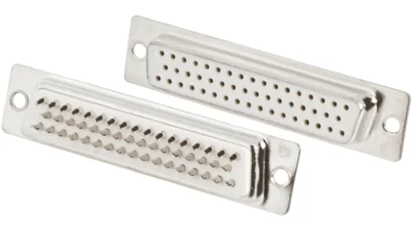 RS PRO 50 Way Panel Mount D-sub Connector Plug - Electrical Wholesale ...