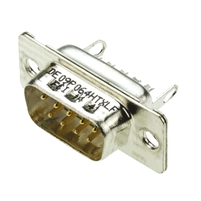 Amphenol ICC 9 Way Panel Mount D-sub Connector Plug, 2.74mm Pitch ...