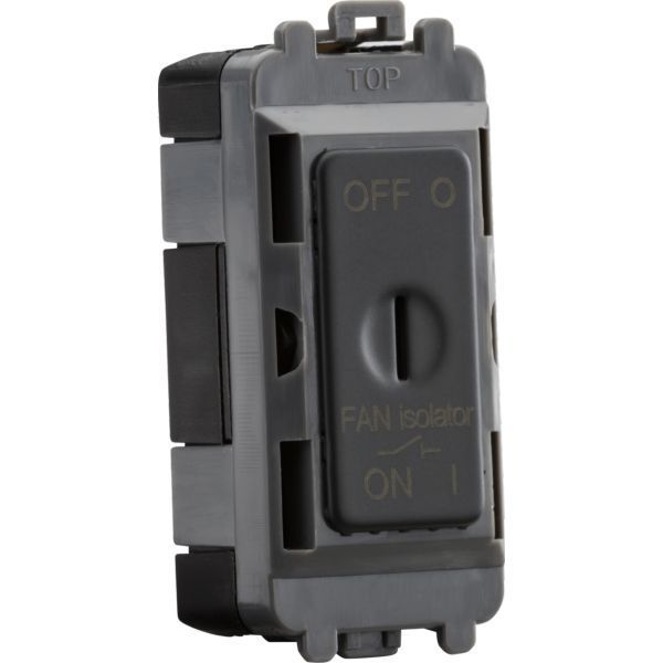 Knightsbridge Fan Isolator Key Switch - anthracite GDM021AT ...